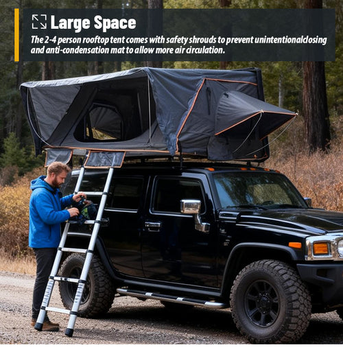 GeerTop 3-4 Person Side Opening ABS Hard Shell RoofTop Tent